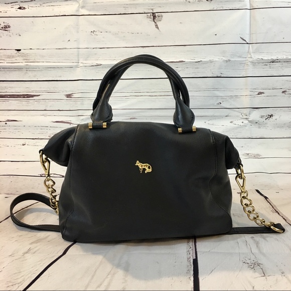 Emma Fox | Bags | Emma Fox Leopard Zip Satchel Chain Purse | Poshmark